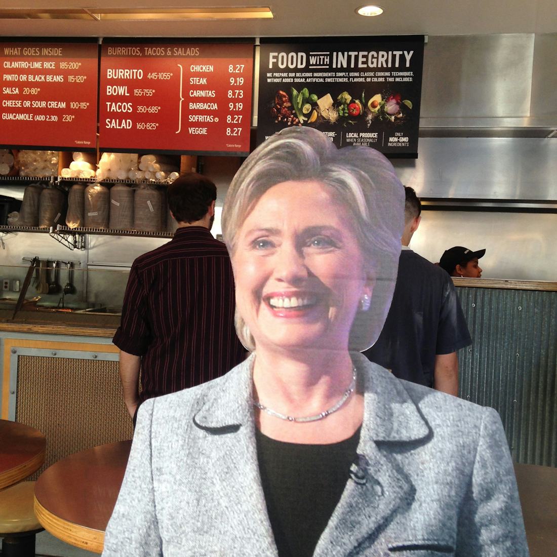 I Took A Life-Size Hillary Clinton Cardboard Cutout On Errands Around ...