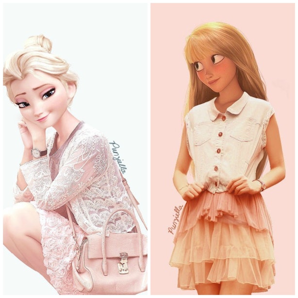 This Is What Disney Characters Would Look Like In Modern Times And Theyre Pretty Hip