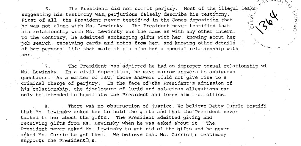 Bill Clinton's Presidential Documents On Monica Lewinsky Scandal Offer ...