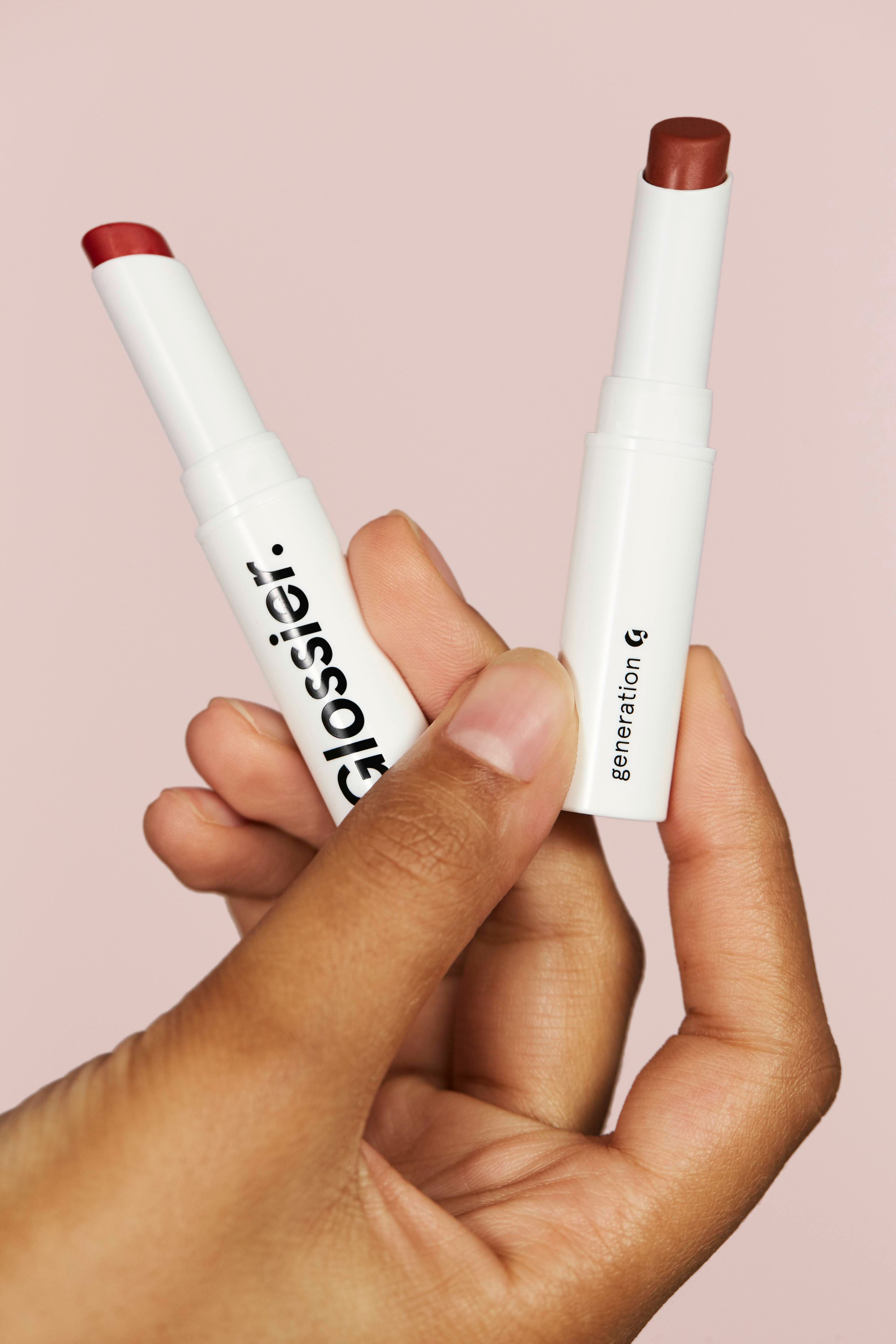 When Can You Buy Glossier's New Zip & Leo Generation G Lipsticks? This ...