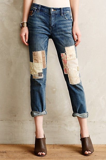 7 Patchwork Jeans To Shop Now, Because The Chic Farmer Look Is Super ...