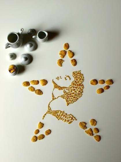 Artist Sarah Rosada’s cornflake portraits prove playing with your food ...