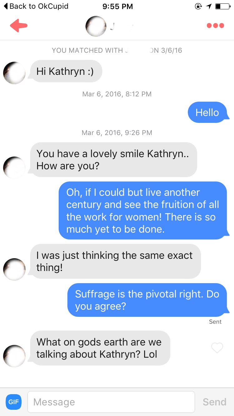 I Tried Using Only Susan B. Anthony Quotes On Tinder, And Here's What ...