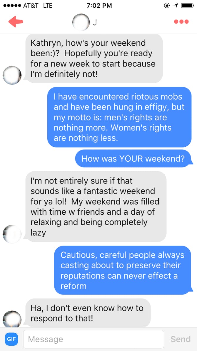 I Tried Using Only Susan B. Anthony Quotes On Tinder, And Here's What ...