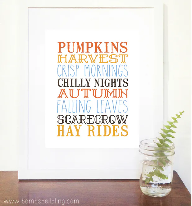 22 Free Fall Printables For Your Home That Perfectly Show Off The ...