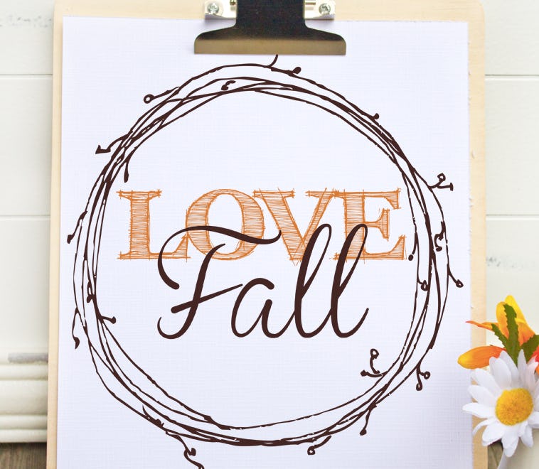 22 Free Fall Printables For Your Home That Perfectly Show Off The ...