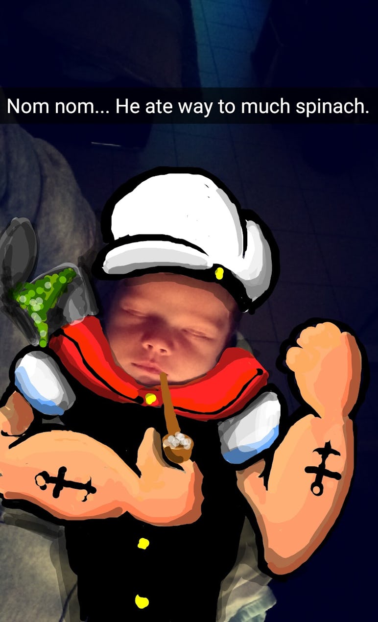 'Snapdad' On Snapchat's Adorable Baby Snaps Are Guaranteed To Make Your Day