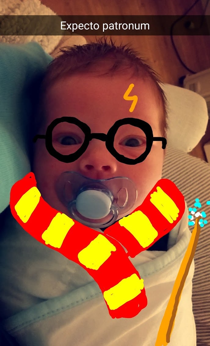 'Snapdad' On Snapchat's Adorable Baby Snaps Are Guaranteed To Make Your Day
