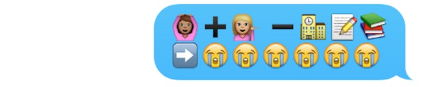 What It's Like To Go Back To School As Told By Emoji, Because How Else ...