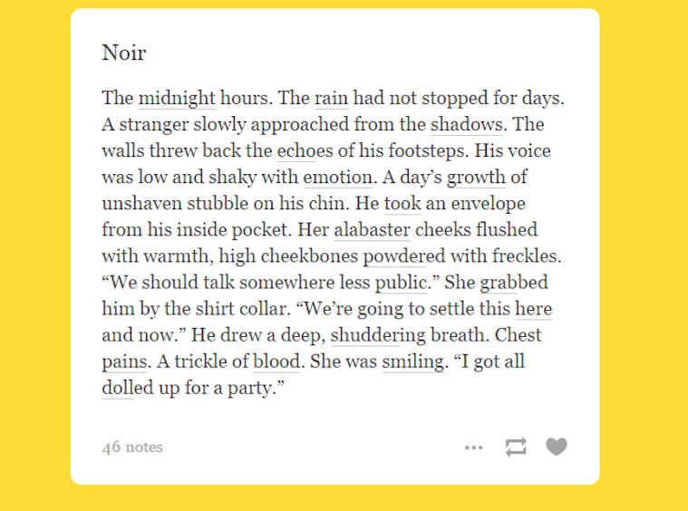 The Dictionary Stories Tumblr Spins Tales Out Of Sentences In The ...