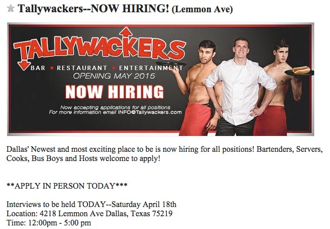 "Tallywackers" Is Being Called A "Male Hooters", And No, Unfortunately ...