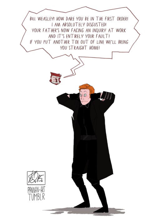 Everyone's Reaction To Bill Weasley As General Hux In 'Star Wars ...