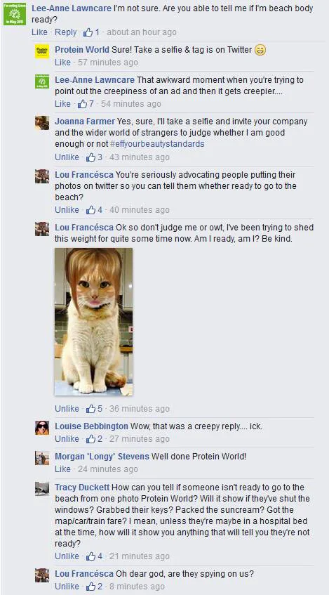 These Feminists Defacing A Degrading "Beach Body" Ad By Protein World ...