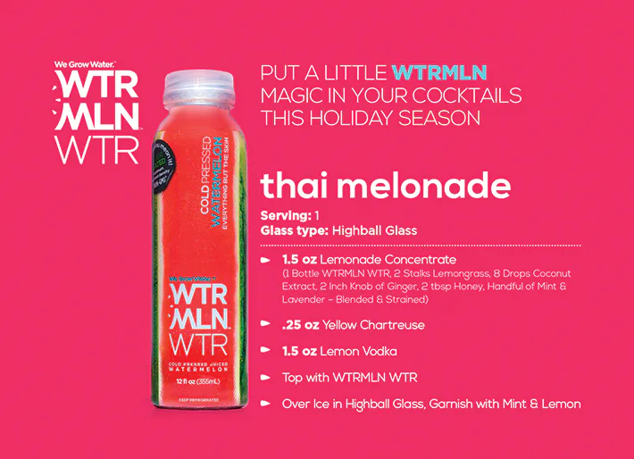 Watermelon Water Is The New Coconut Water, So Prepare to Chug WTRMLN ...