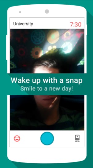 Snap Me Up Selfie Alarm Clock Will Wake You Up By Playing Into Your ...