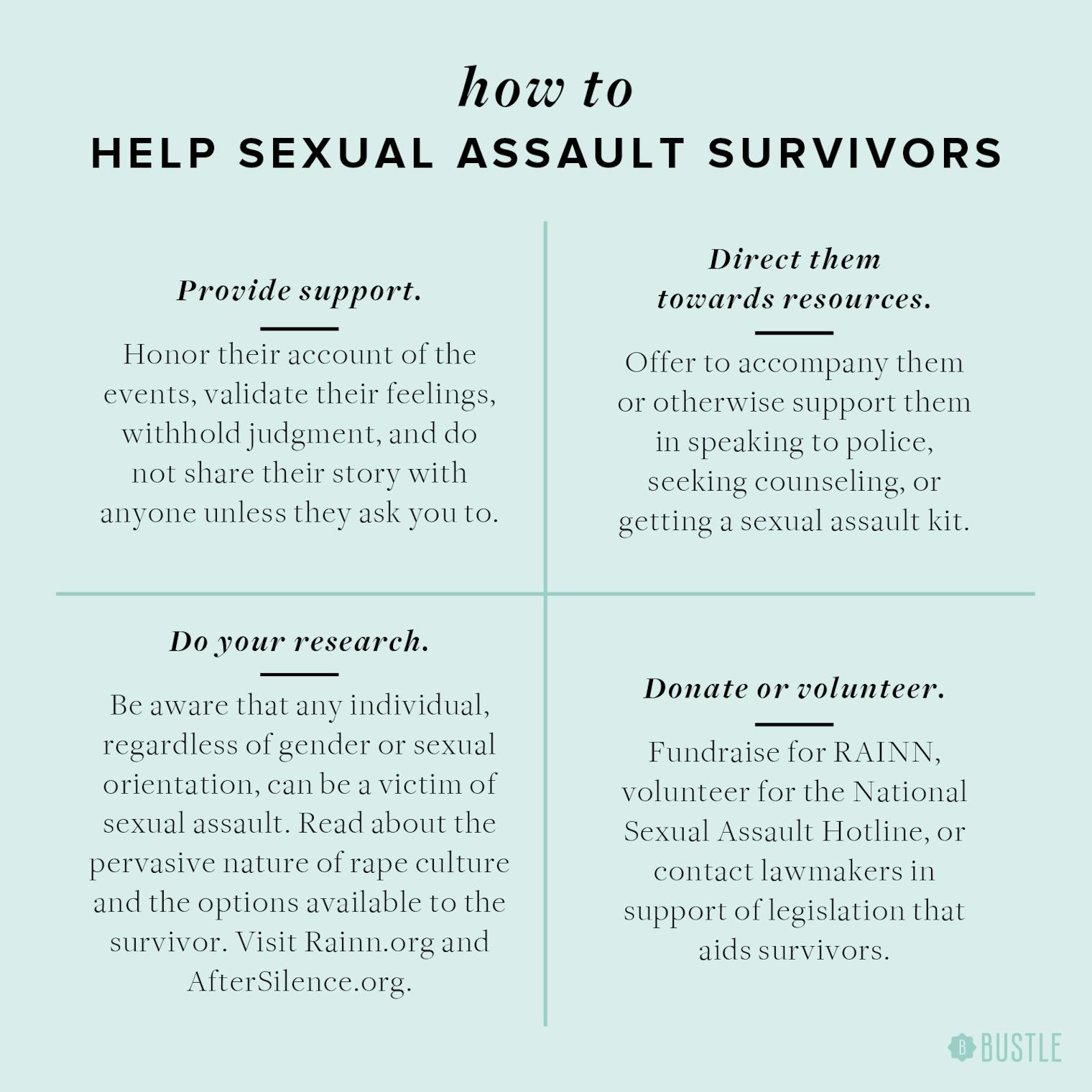 9 Resources For Sexual Assault Survivors You Should Know About