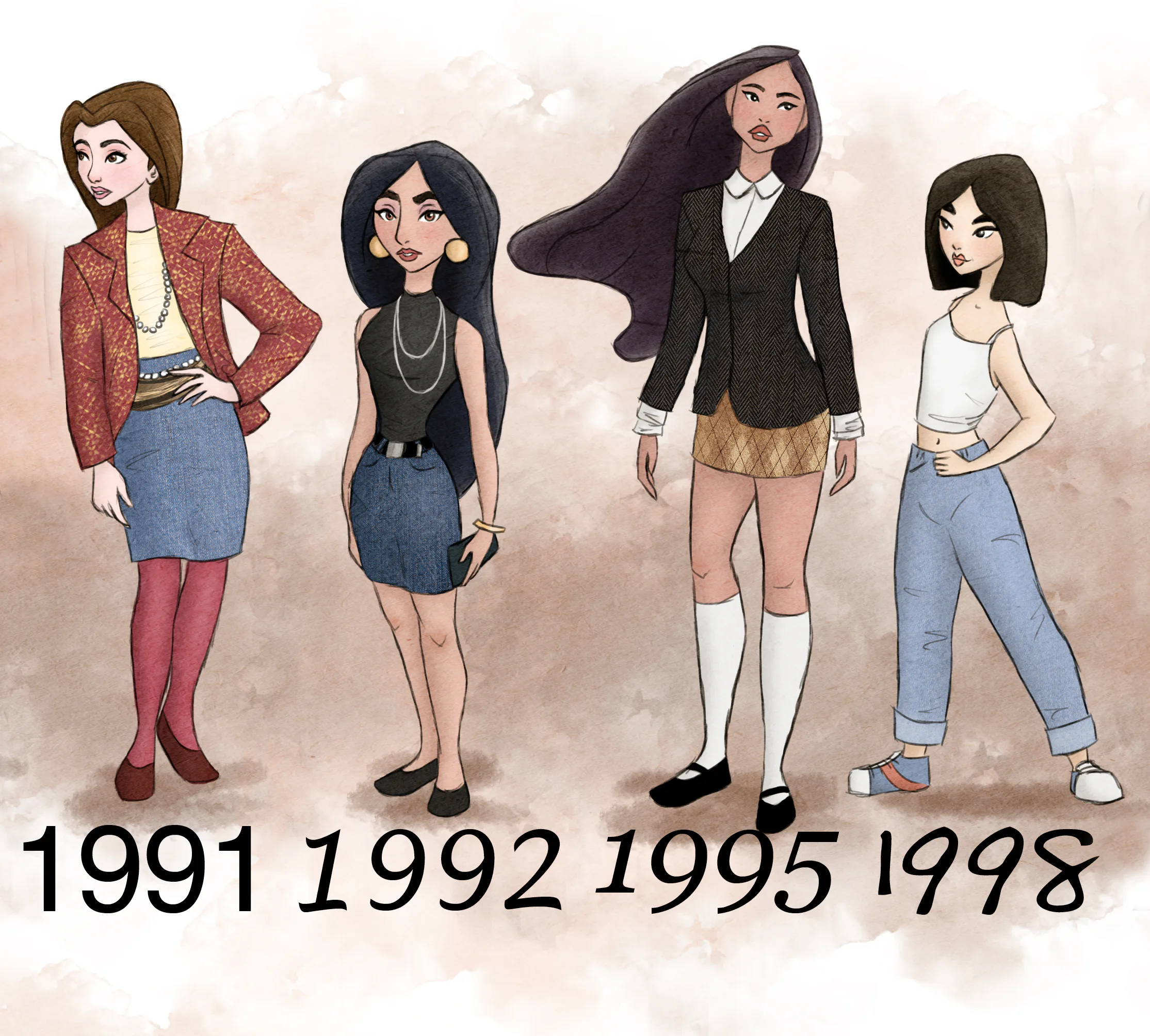 What Disney Princesses Would Have Worn Through The 20th And 21st Centuries