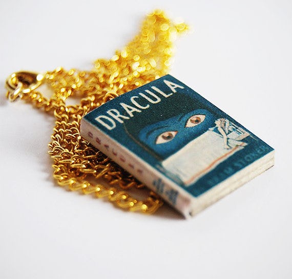 These Adorable Book Necklaces Let You Wear Your Library Around Your ...