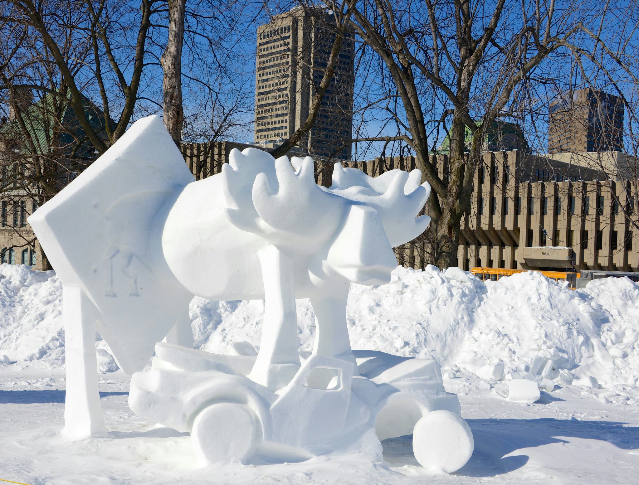 12 Wildly Impressive Snow Sculptures, Because All That Messy, Gray ...