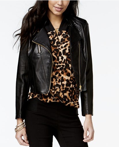 11 Faux Leather Moto Jackets To Rock This Spring That Only Look ...