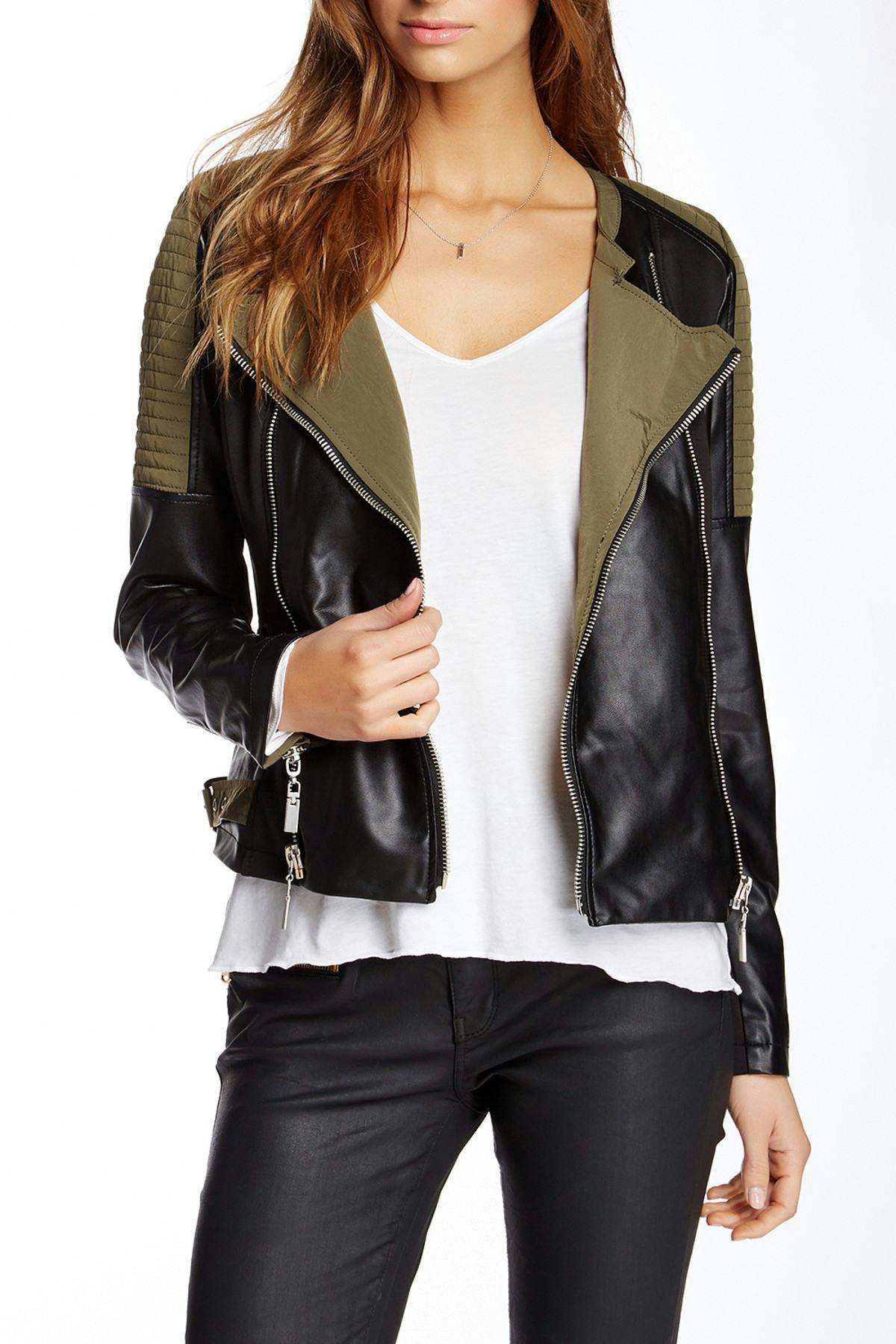 11 Faux Leather Moto Jackets To Rock This Spring That Only Look ...