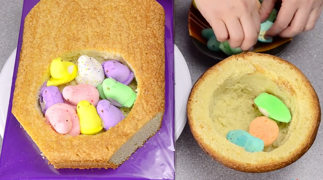 This Giant Peeps Cake Is The Best Way To Use Up All Those Extra ...