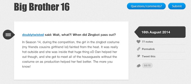 Who Is 'Big Brother's' Zingbot 3000? We Investigate the Major Mystery