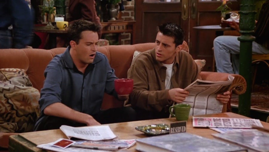 The Central Perk Couch on 'Friends' Was Always Unoccupied For a Reason ...