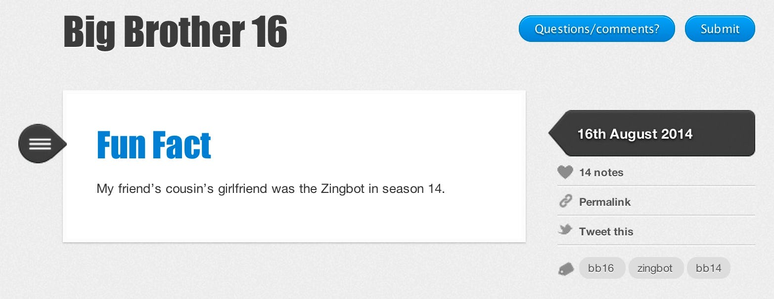 Who Is 'Big Brother's' Zingbot 3000? We Investigate the Major Mystery