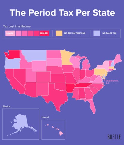 This Period Tax Per State Infographic Is Going To Horrify You