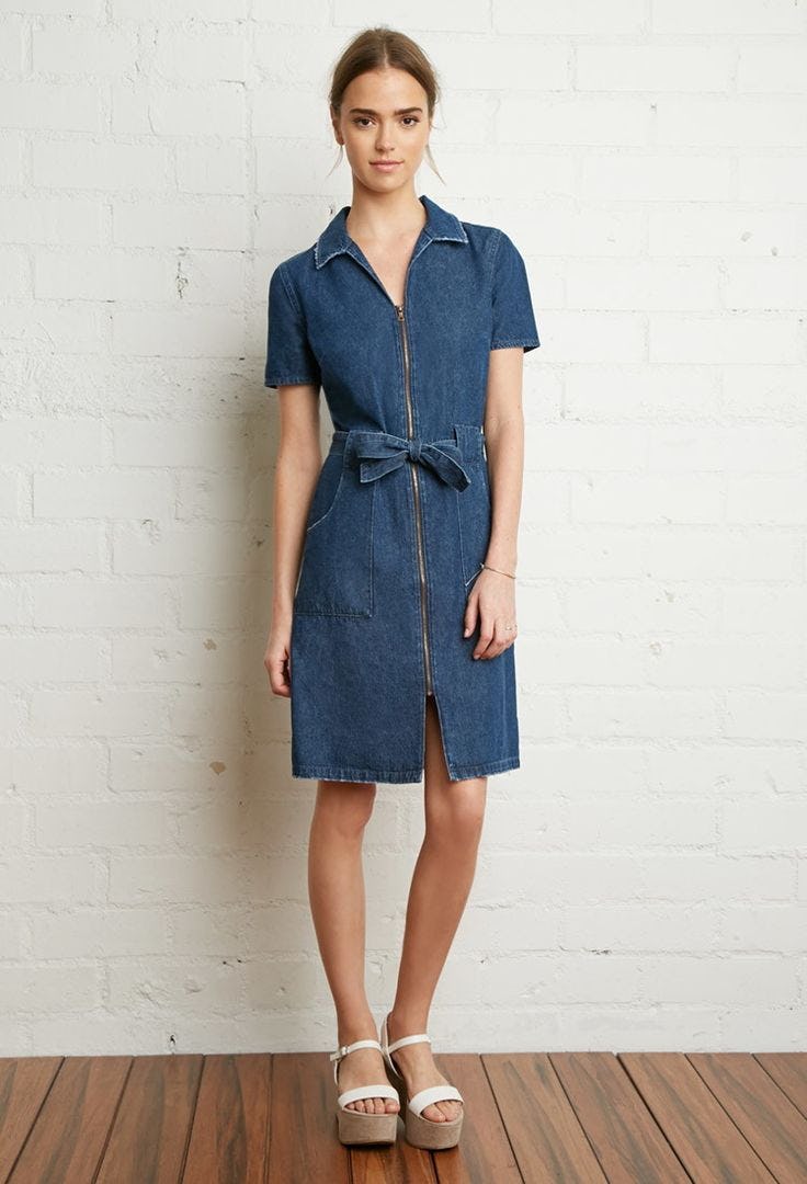 7 Denim Dresses You Need In Your Closet Right Now
