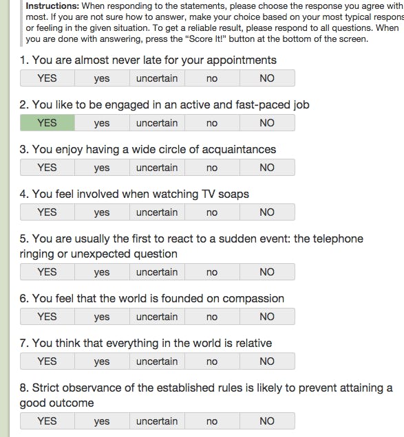 The ONE Online Personality Test You Need To Take