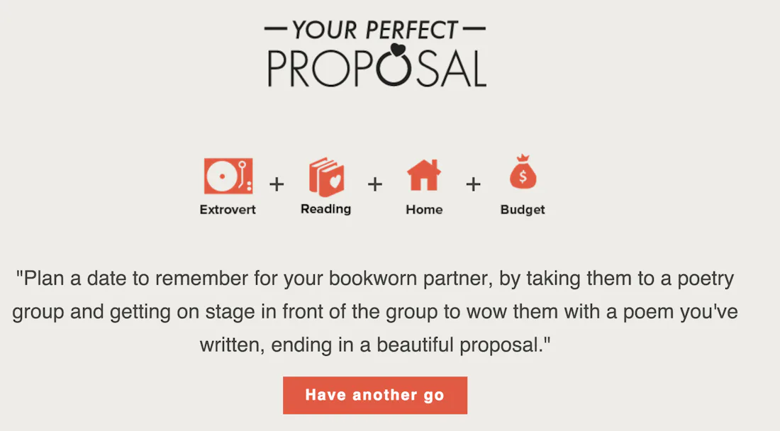 Vashi Generates Elaborate Proposal Ideas, For The Lazy Future-Spouse In You