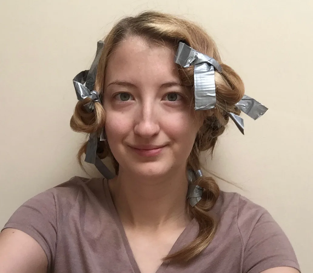 I Tried Curling My Hair With Duct Tape & It Actually Worked — PHOTOS