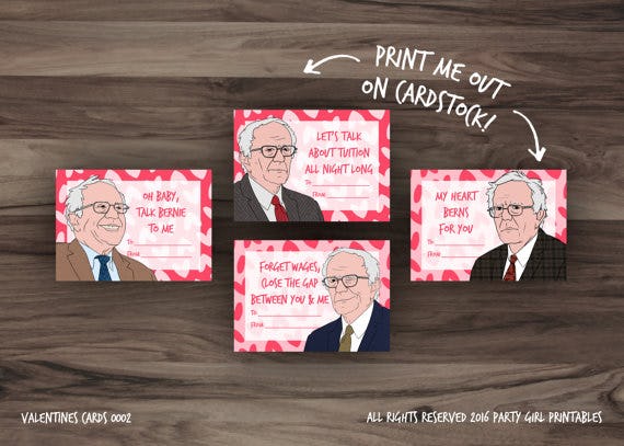 17 Bernie Sanders Valentine's Day Gifts For Anyone Who's Feeling That ...