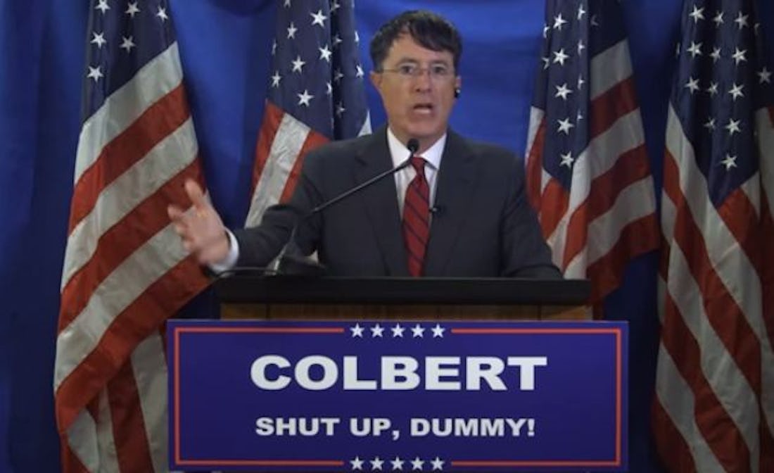 Stephen Colbert Rocks A Scary Combover To Parody Donald Trump, And What ...