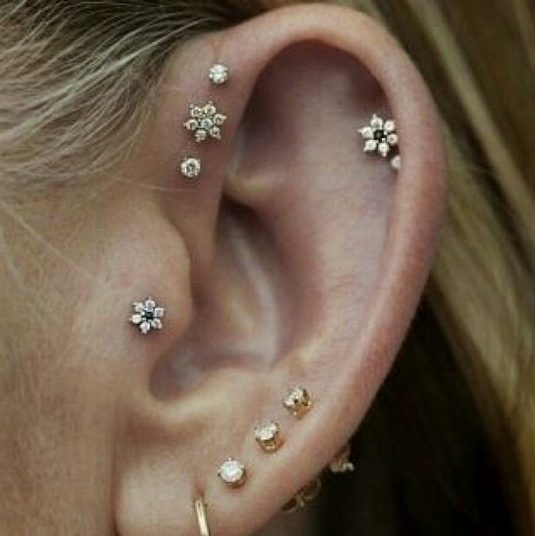 15 Pretty Ear Piercings That'll Inspire You To Add More Studs, Stat