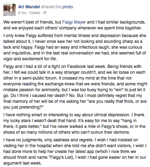Appton Founder Faigy Mayer Dead at 30 After Apparent Suicide