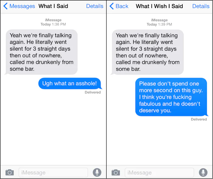 These Are the Texts We Wish We Could Send to the Friends We Love