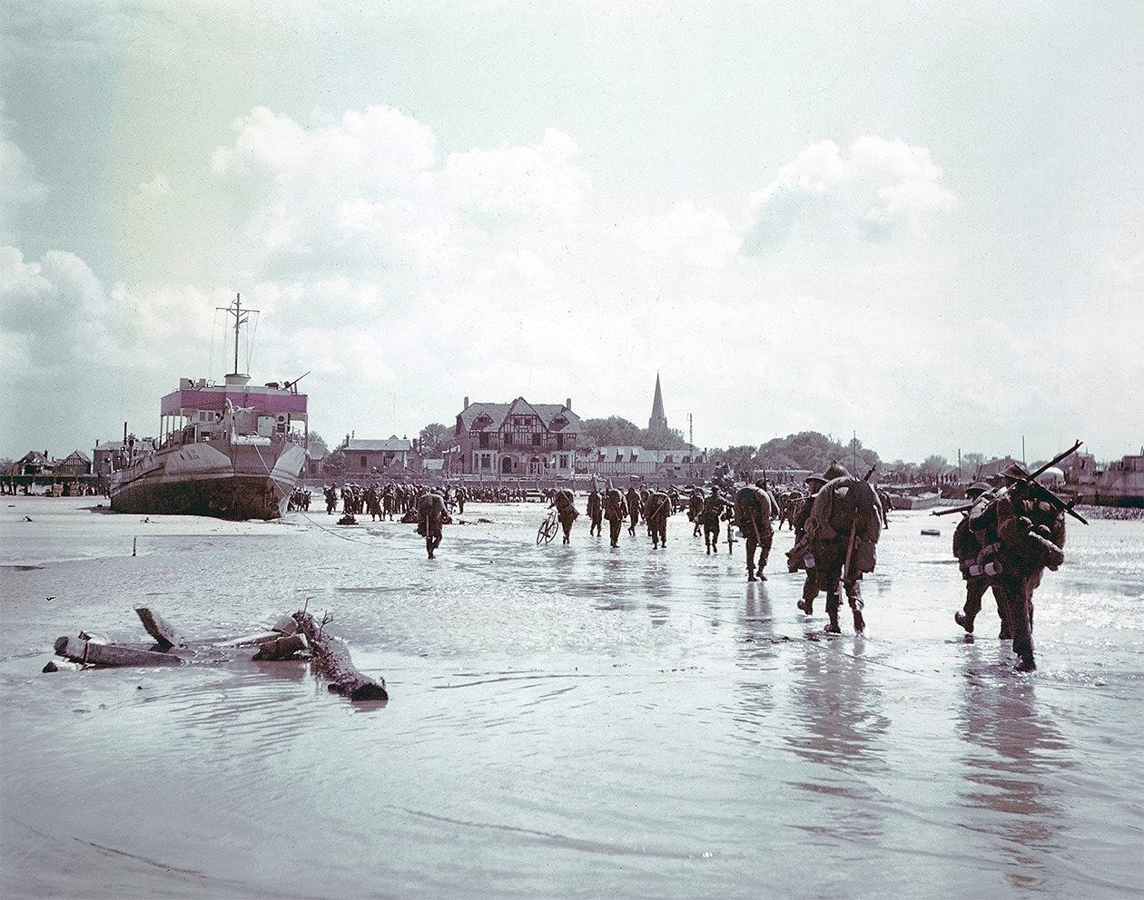 What the Beaches of Normandy Look Like, Then and Now