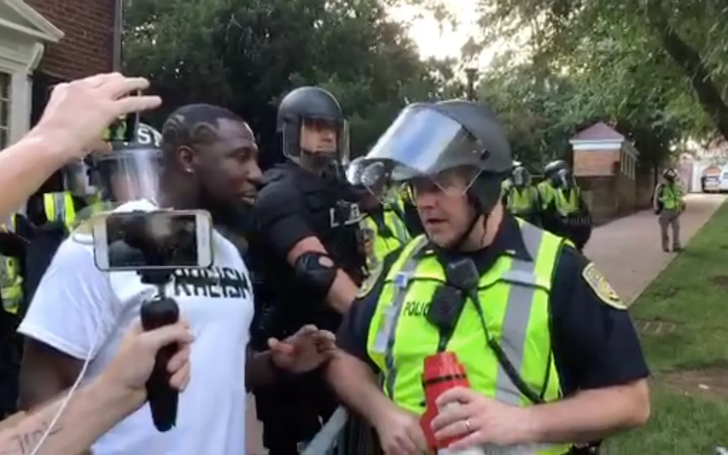 Charlottesville, one year later: Protesters and police clash over ...