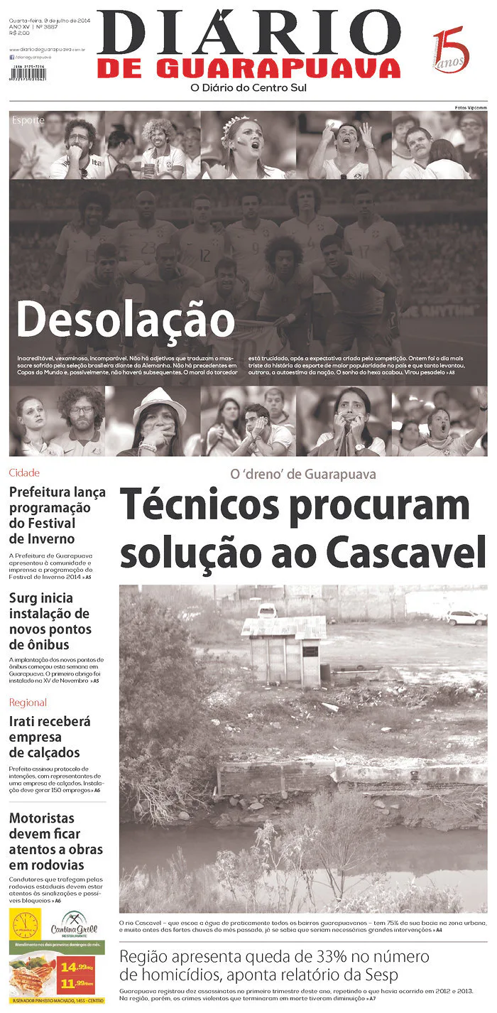 35 Brutal Newspaper Front Pages That Capture the Agony of Brazil's ...