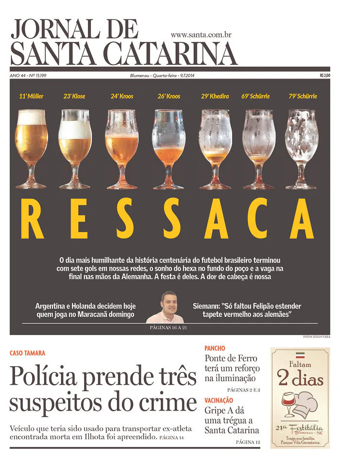 35 Brutal Newspaper Front Pages That Capture the Agony of Brazil's ...