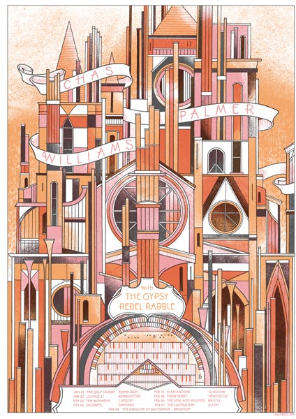 15 Beautiful Indie Concert Posters That Could Pass as Fine Art