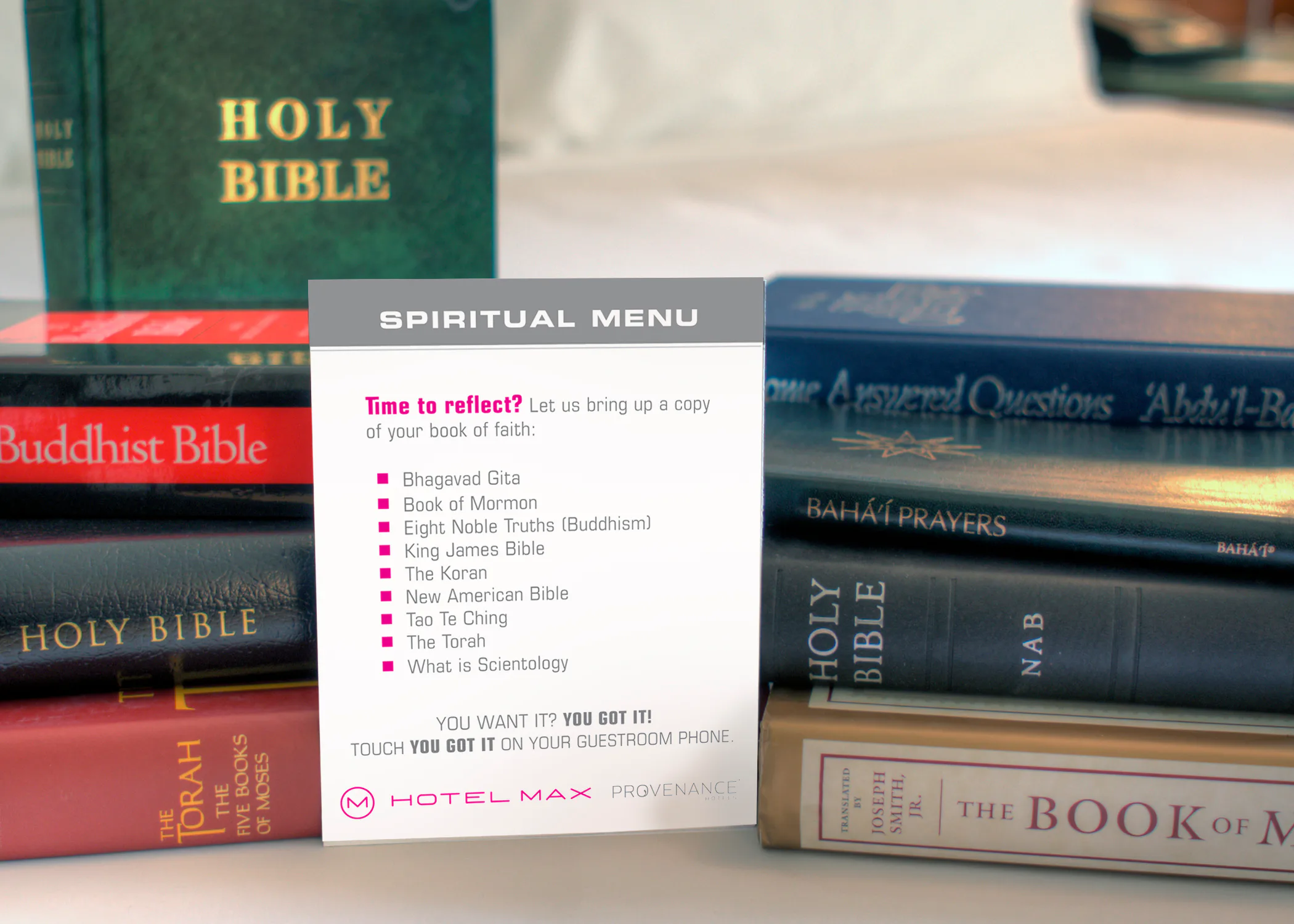 Why do hotels still put a Bible in the nightstand?