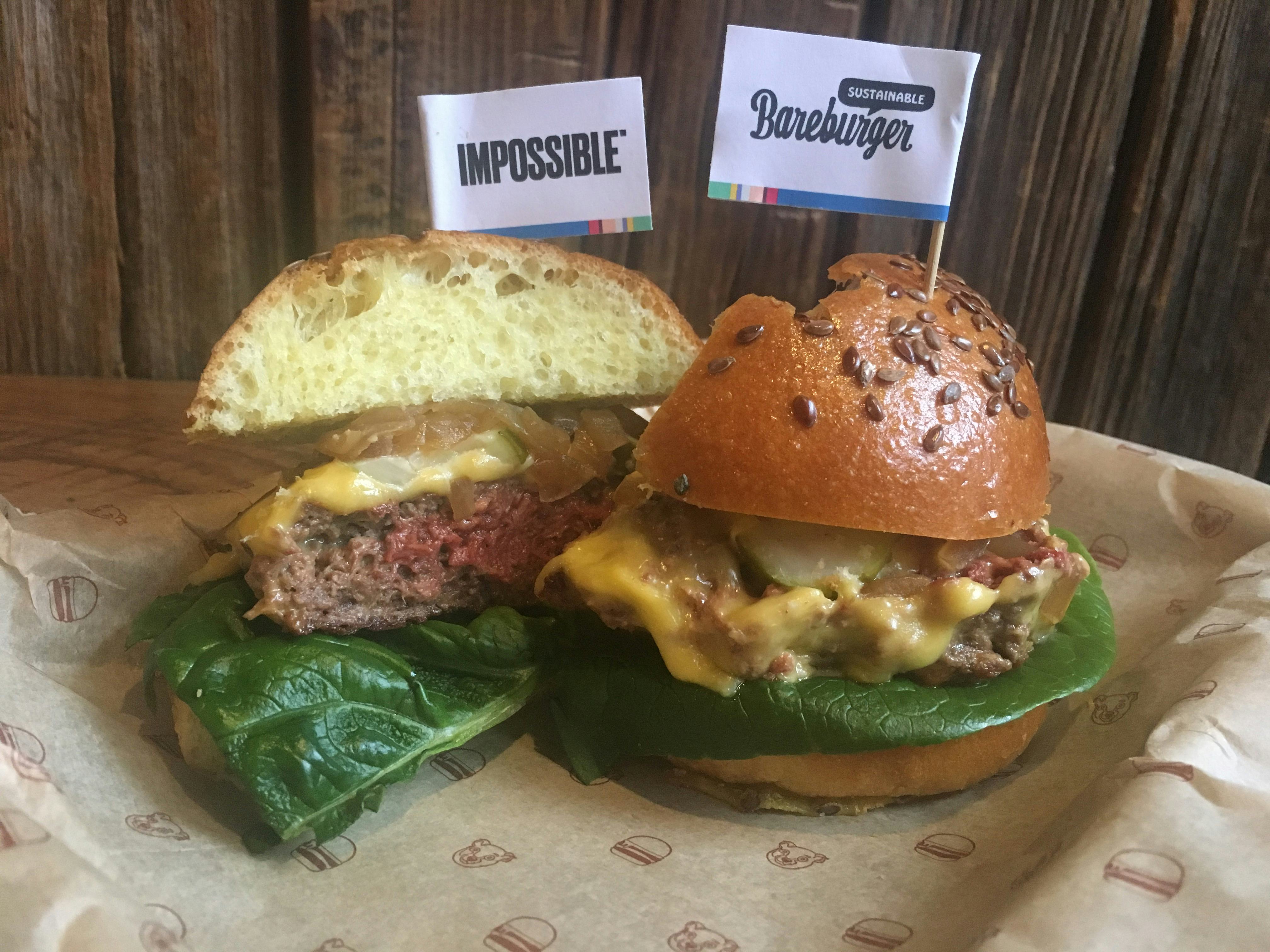 Bareburger to serve the Impossible Burger — a vegan burger that bleeds