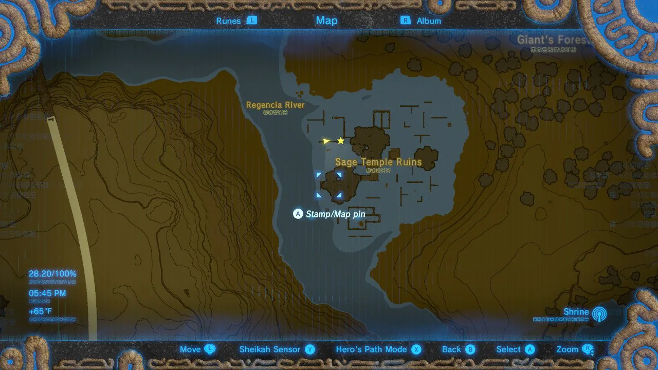 Zelda: Breath of the Wild Midna’s Helmet: Regencia river location and ...