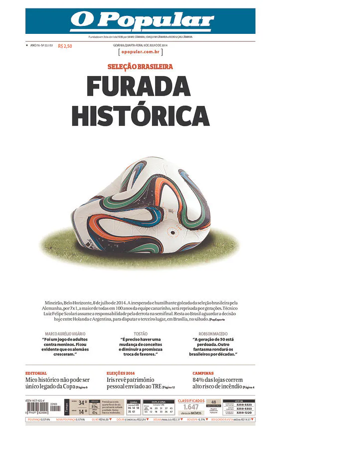 35 Brutal Newspaper Front Pages That Capture the Agony of Brazil's ...
