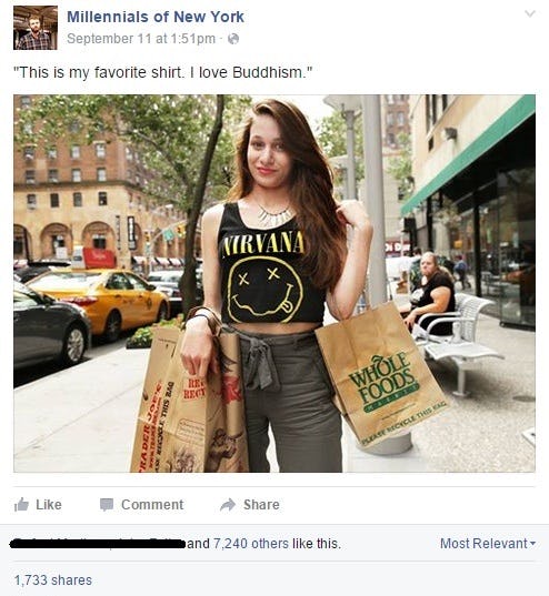 This Facebook Page Has Gone Viral by Skewering Millennial Stereotypes