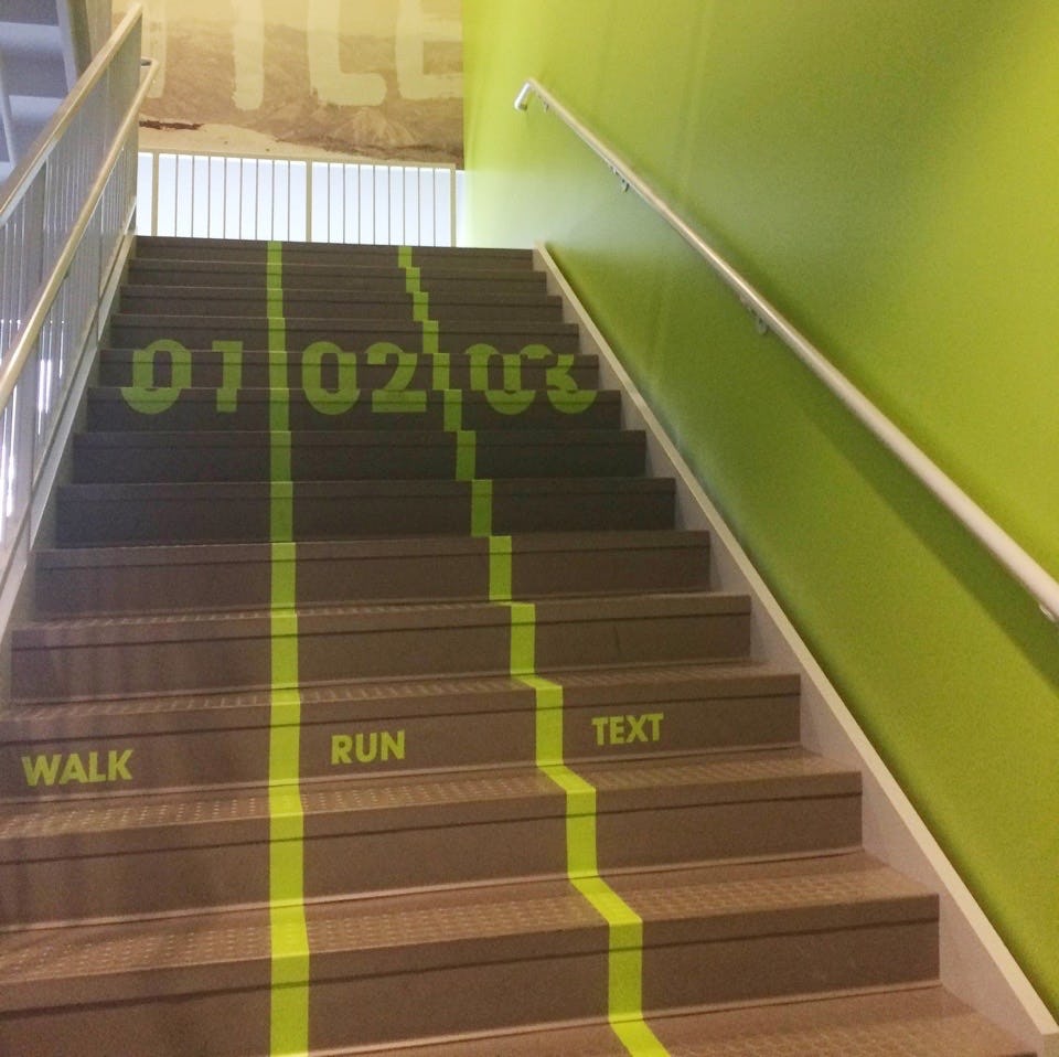 This Clever "Texting" Staircase Will Save Us From Ourselves